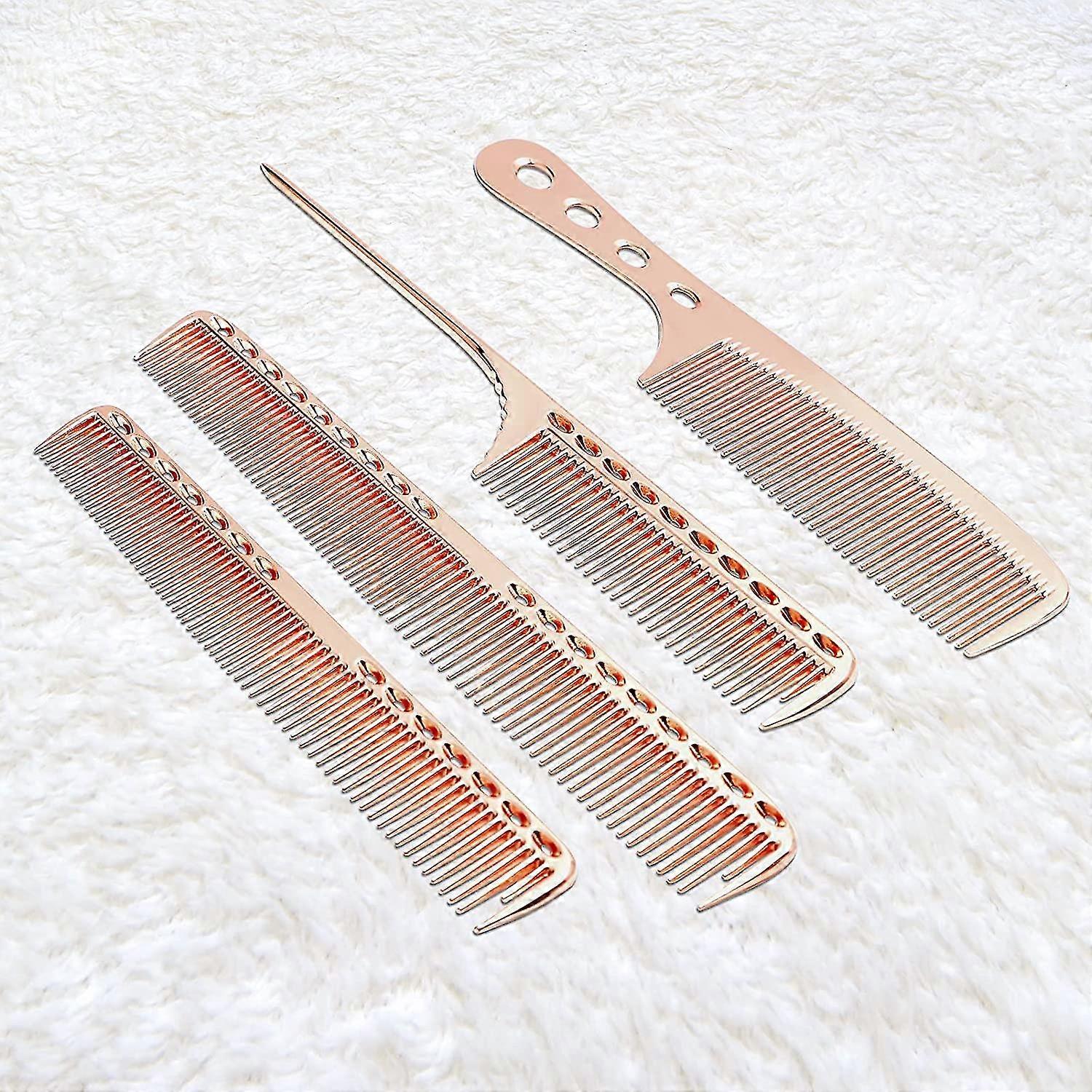 4 Types metal comb professional barber aluminum dressing comb | Fruugo UK