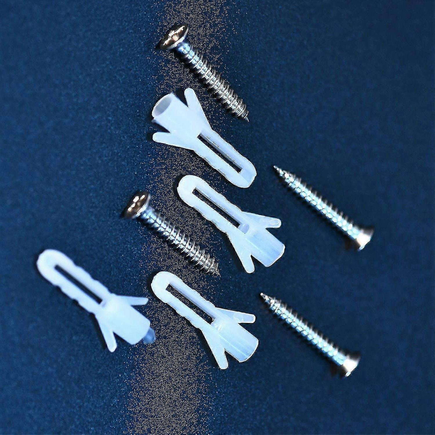 2 Sets (8 Pieces) Spring Loaded Mirror Hanger Clips Set Unframed Mirror ...