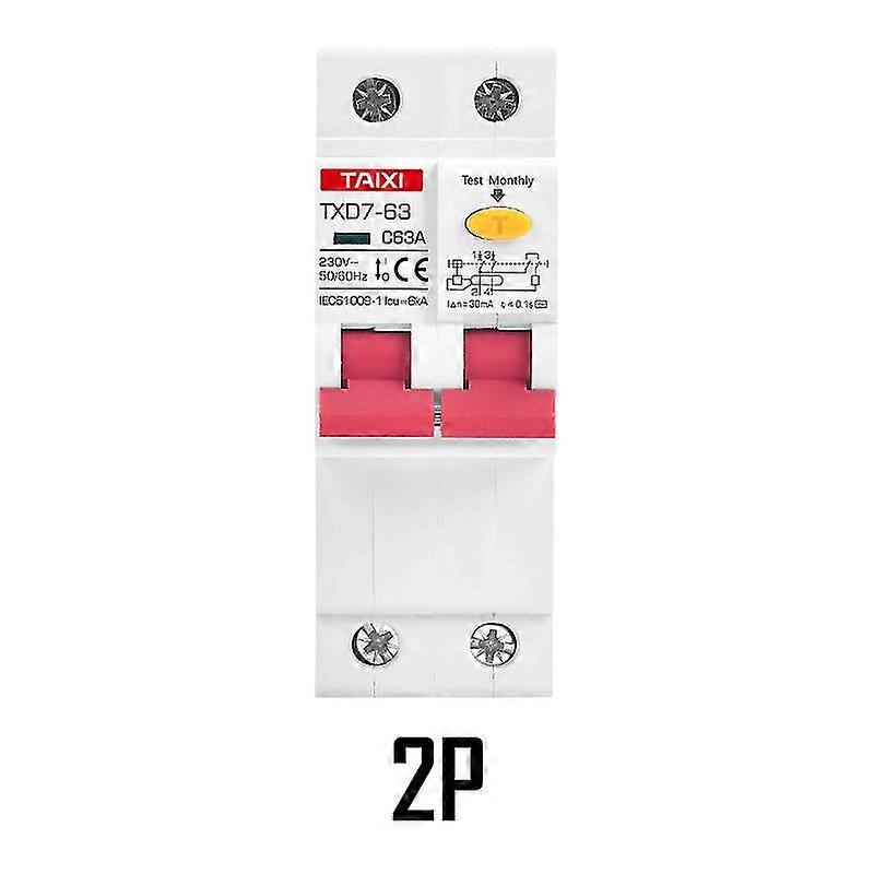 Three-phase Rcd 3p 4p Circuit Breaker Leakage Protector 15ma 30ma Rcbo ...