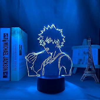 SCSYV 3D Night Light 3D led Lamp Bakugo Katsuki 3D Lamp Anime My Hero ...