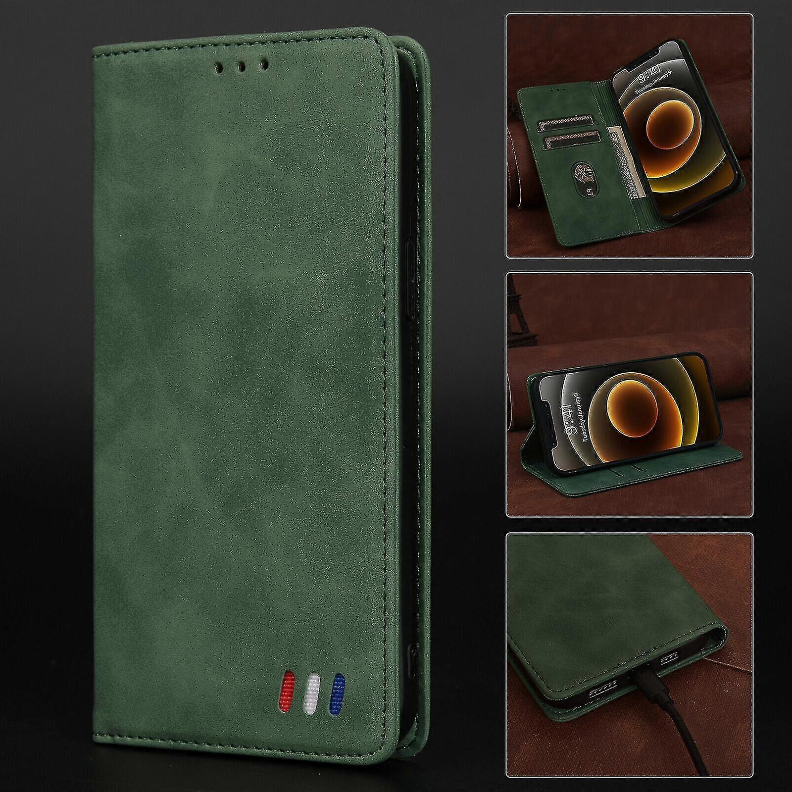 Case Magnetic Close Wallet Book Flip Flip Split Standing View Leather ...