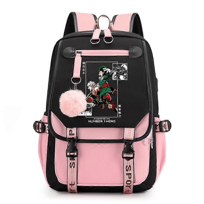 Anime My Hero Academia Bakugo Katsuki Deku Cosplay Backpack Student ...