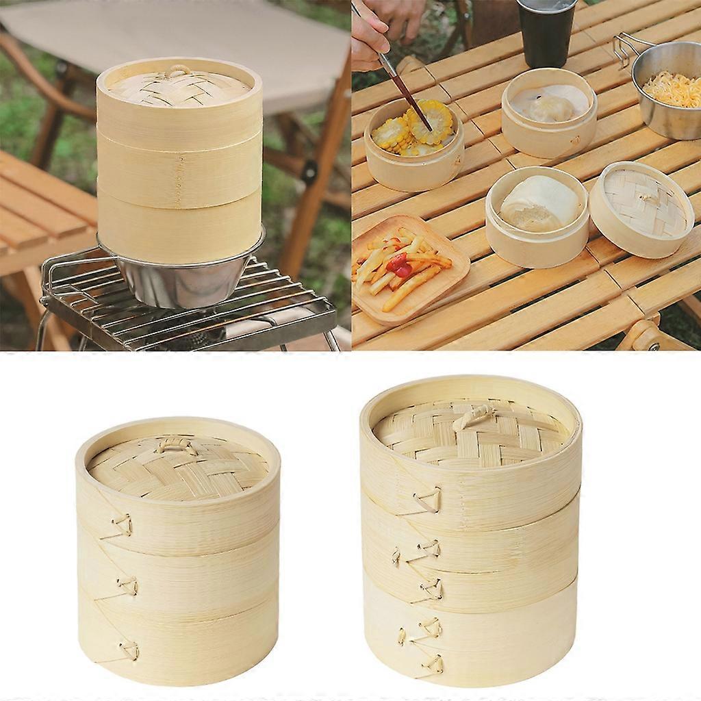 Handmade Bamboo Steamer Basket Dumpling Steamer Outdoor Sierra Bowl Cup ...