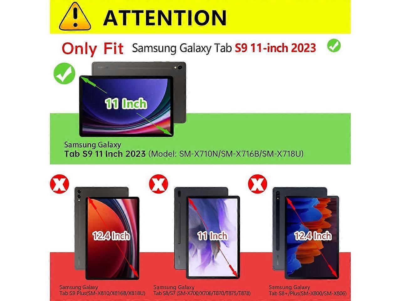 Touchpad Keyboard Case for Samsung Galaxy Tab S9 11 Inch 2023 Model SM ...