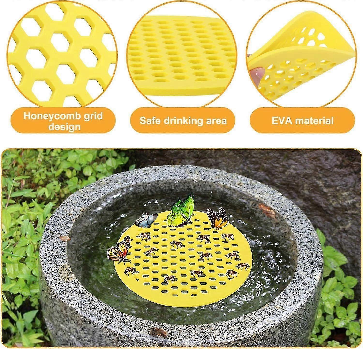 Bee Honeycomb Net Cups for Bees Drinking, 4 Pack Bees Insect Drinking ...