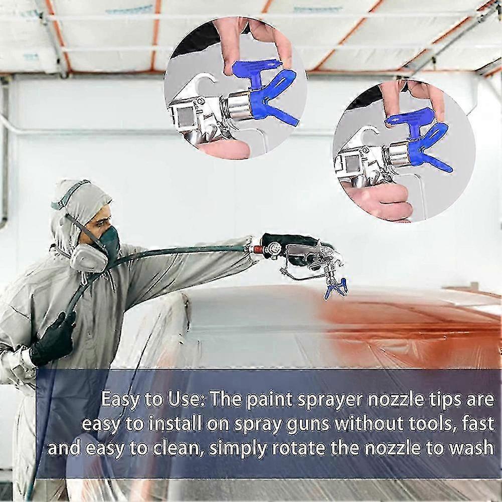 Reversible Airless Paint Spray Nozzles Set, 6 Tips for Graco/Wagner ...