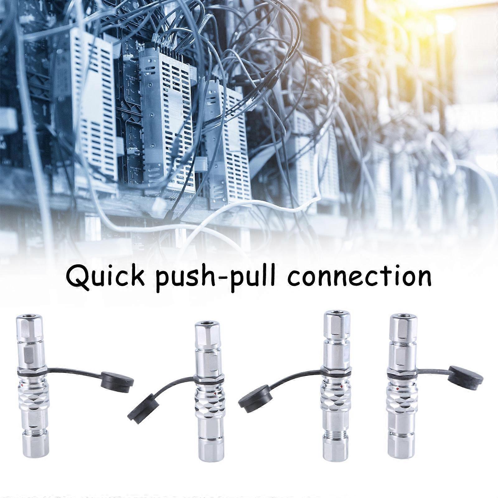 Industrial SF6 Quick Push Pull Plug And Socket Set 2Pin 3Pin 4Pin 5Pin ...