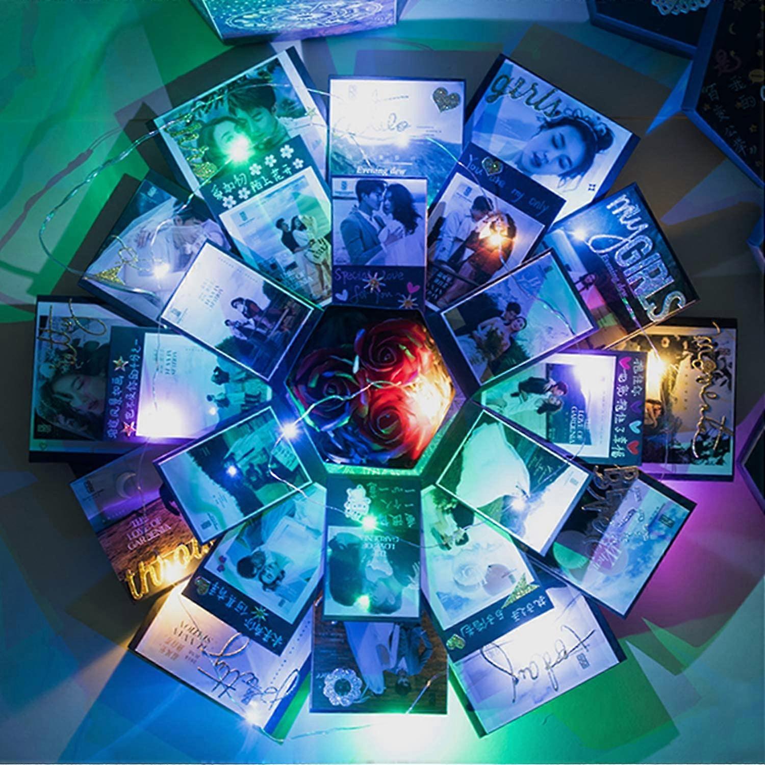 Surprise box, creative explosion box DIY gift scrapbook and photo album ...