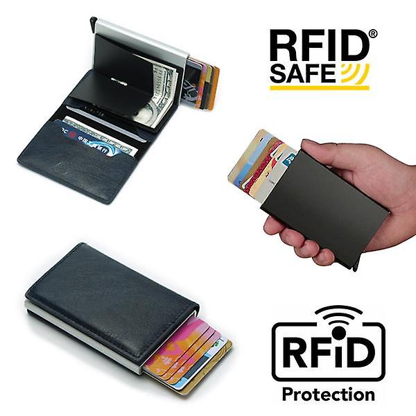 PopUp Smart Card Holder Pushes Forward 8st Short RFID NFC Secure ...