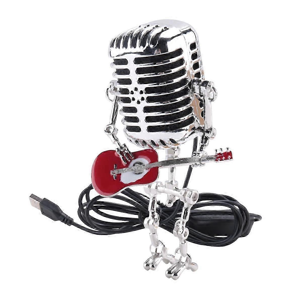 Retro Style Vintage Microphone Robot Desk Lamp, Vintage Microphone ...