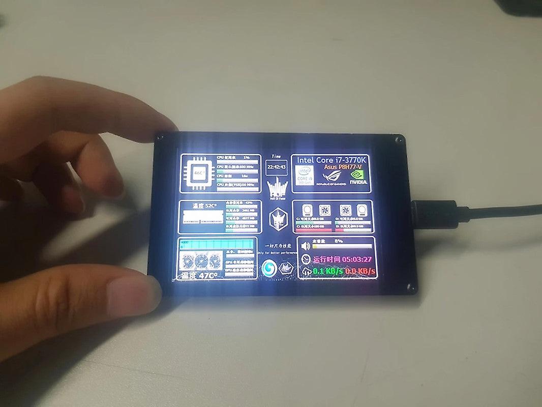 Usb2lcd 3.5 inch ips lcd monitor display light aida64 rgb breathing usb ...