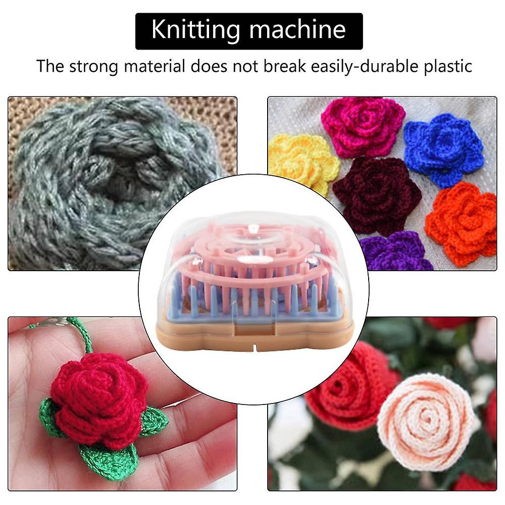 Flower Knitting Machine Kit Diy Wool Flower Machine Loom Tool Set ...