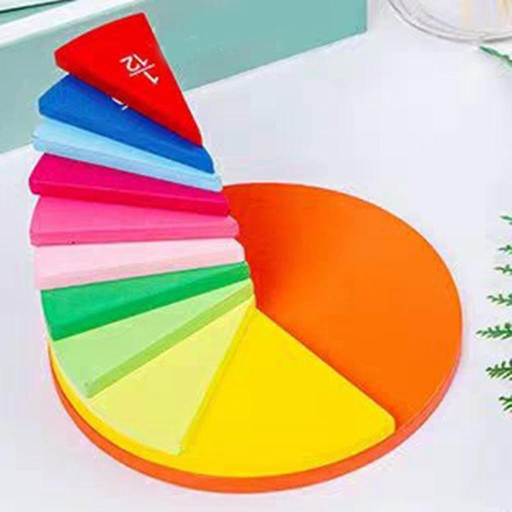 Colorful Math Fraction Blocks Geometric for Home School Mathematics Age ...