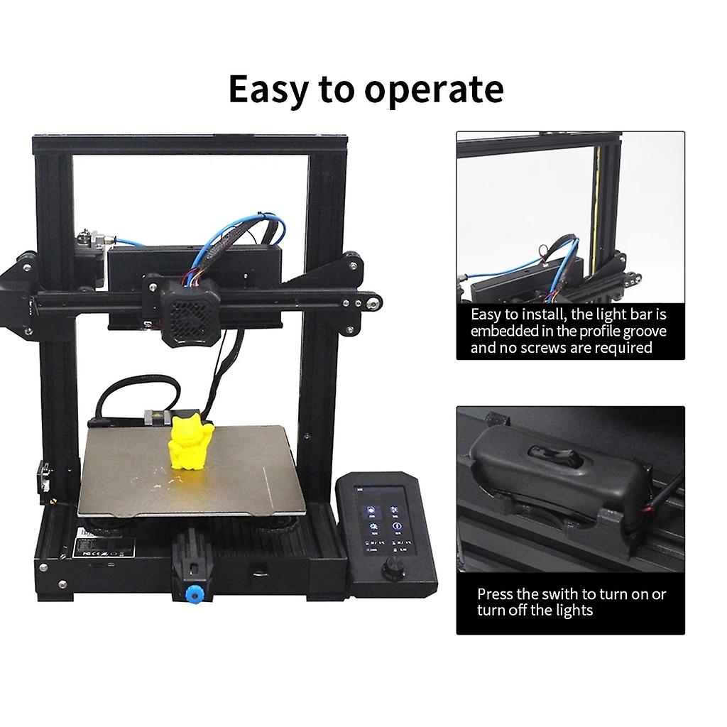 High Brightness LED Light Bar Embedded Light Strips for 3D Printer 24V ...