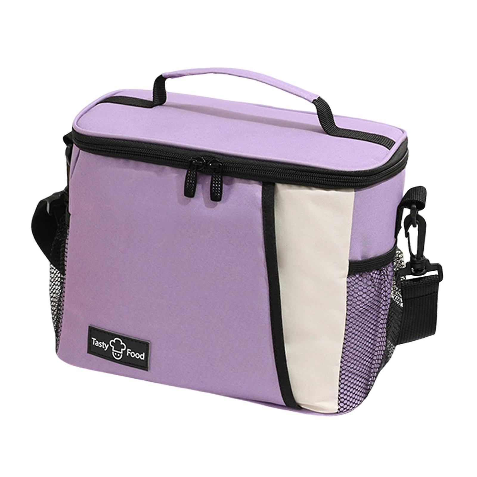 Reusable Lunch Box Cooler Bag Front Pocket with Adjustable Shoulder ...