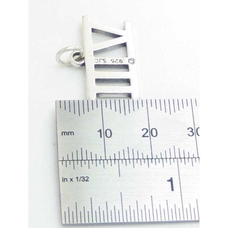 Roman Numeral Number 8 Sterling Silver Charm .925 X1 Viii Numerals ...