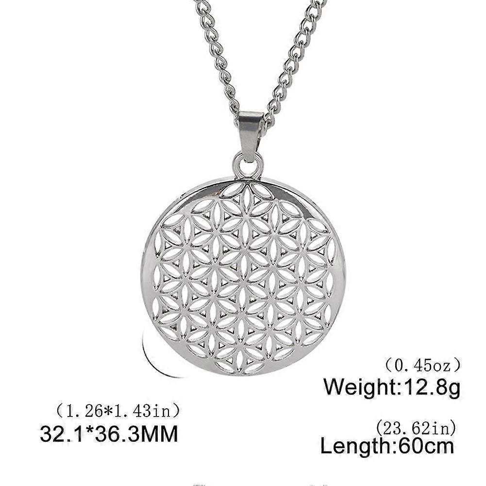 Dawapara Flower Of Life Mandala Necklace Sacred Geometry Spiritual ...