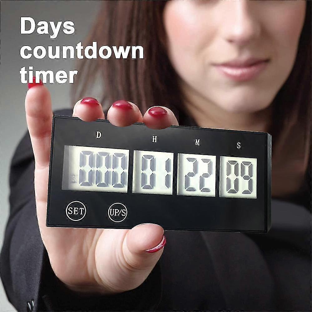 Big Event Timer, Display Countdown Clock For Celebrations, Black ...