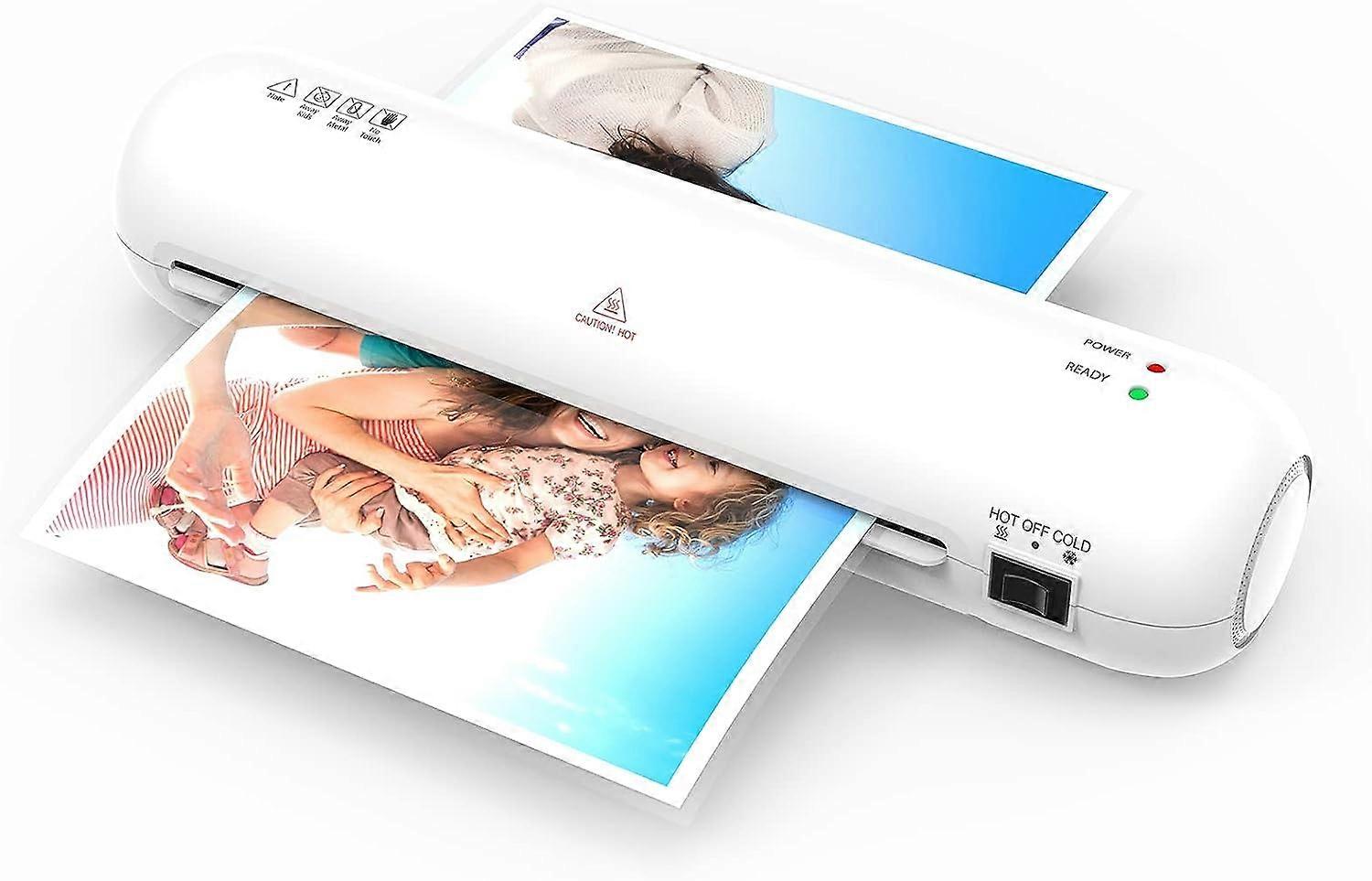 Desktop Laminator Machine Set A4 Size Hot and Cold Lamination 2 Roller System 9 inches Max Width ...