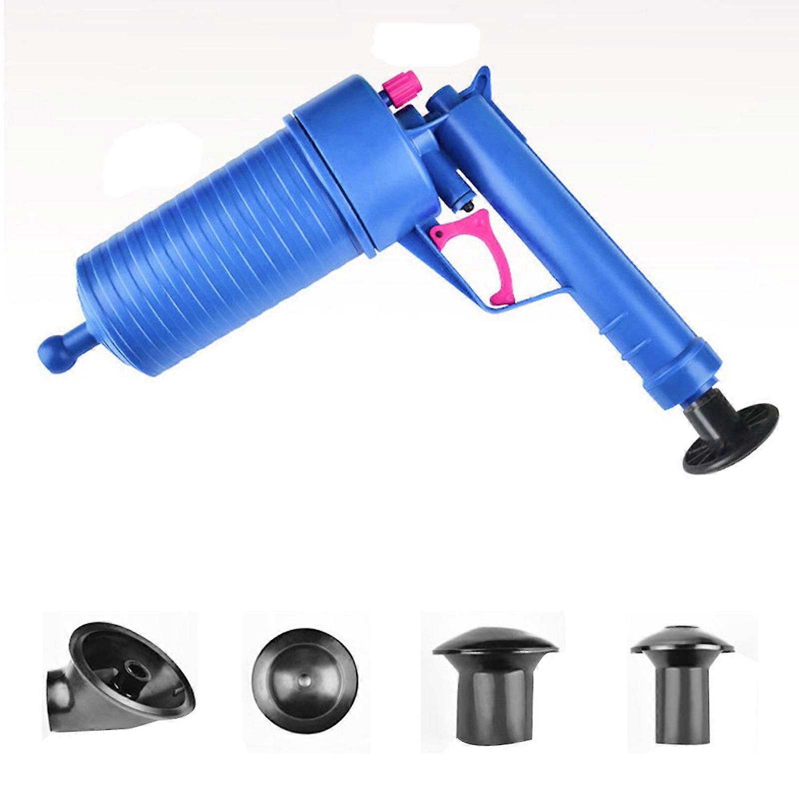 NEW Pressure Pump Cleaner Unclogs Toilet Hand Powered Plunger Set ...