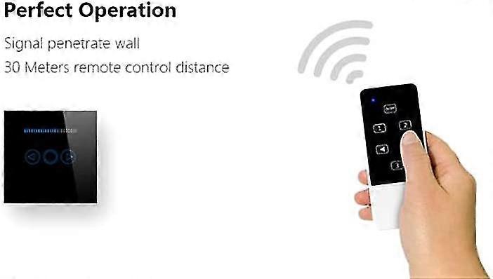 Touch Dimmer Switch With Crystal Glass Remote Control - Smart ...