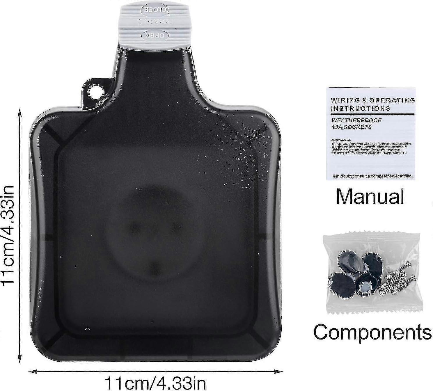 Ip66 Waterproof Outdoor Socket, Wall Socket For Outdoor Use, Waterproof ...