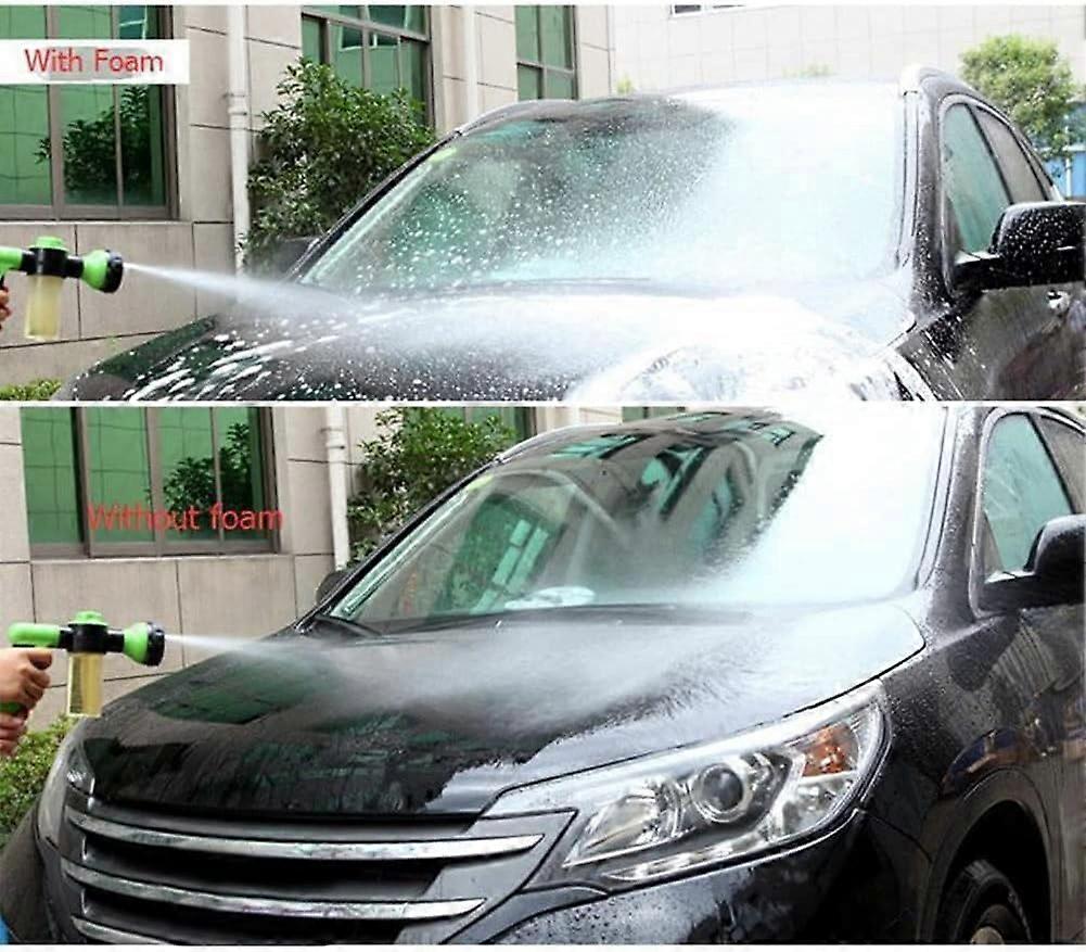 Garden Hose Foam Sprayer, 8 Patterns High Pressure Nozzles Watering ...