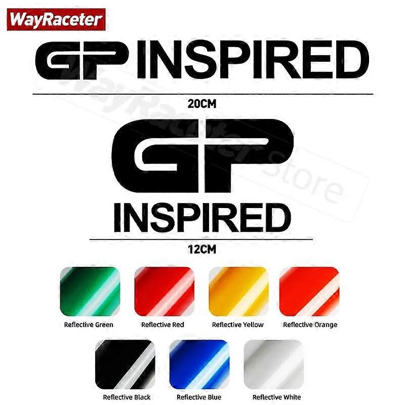 Car Interior 1 Pc Reflective GP Logo Vinyl Decal Car Hood Head Trunk ...