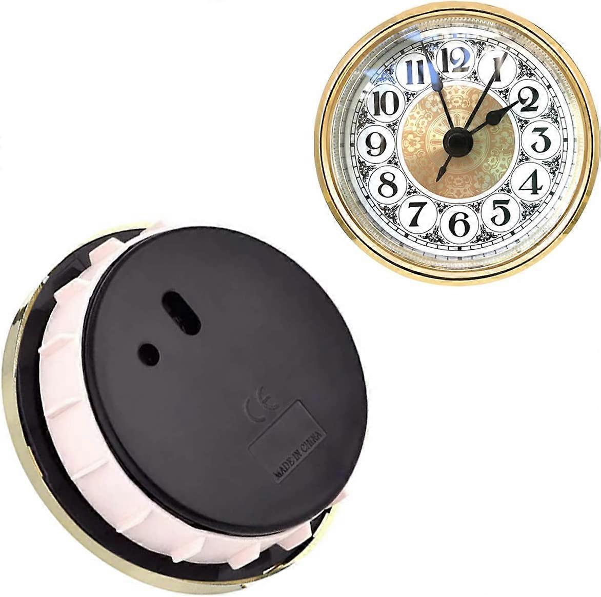 Mini Quartz Clock Insert 2.8 Inch (70 mm) Round Quartz Movement ...