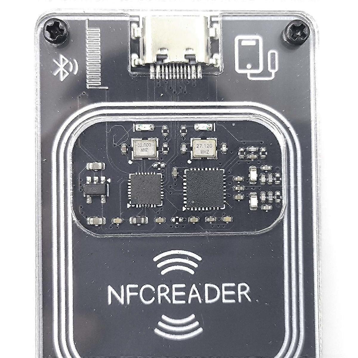 PCR532 NFC RFID Bluetooth Wireless Module IC Card Reader Writer RFID Emulator Minicopy with Type ...