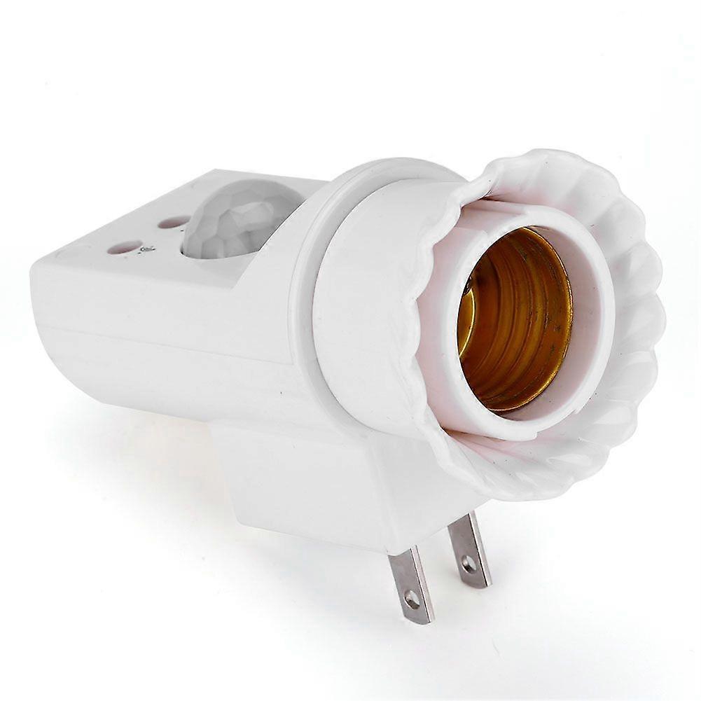 E27 Plug In Body Infrared PIR Motion Sensor Adjustable Lamp Bulb Holder ...