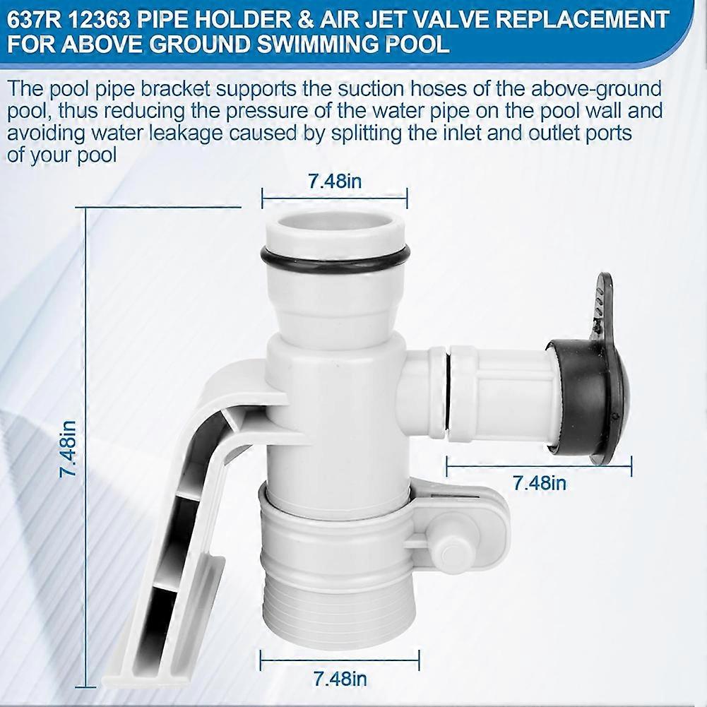 637R 12363 Pipe Holder & Air Jet Valve, Compatible for Intex C1000 ...