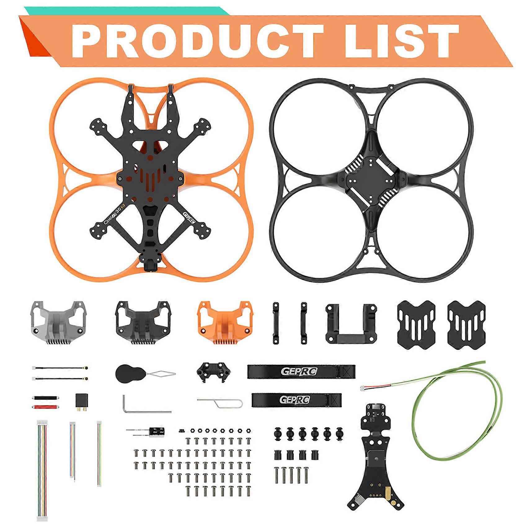 GEPRC GEP-CL30 V3 Frame Parts Drone Kit for DIY RC FPV Quadcopter Drone ...