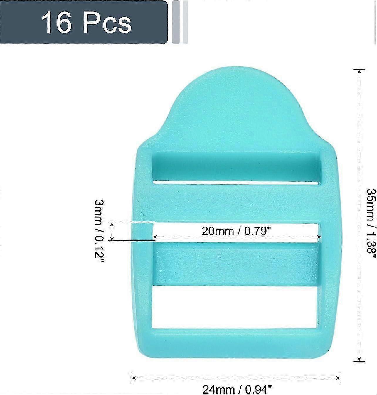 16Pcs Plastic Ladder Slider, Adjustable Lock Buckles Tension Lock Tri ...