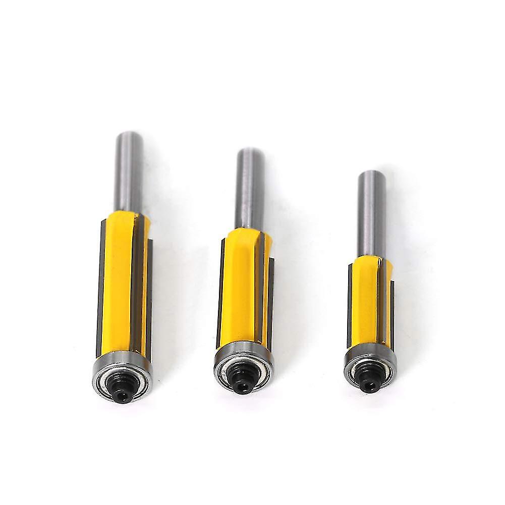 8mm Shank Wood Router Bit With 4 Blades, 3pcs Finishing Pattern Router ...