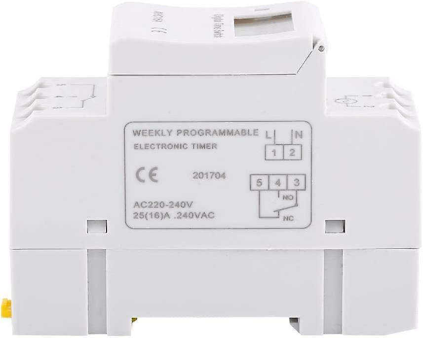 Digital Timer Switch, Weekly Programmable Light Switch Electronic Relay Timer With Lcd Display ...