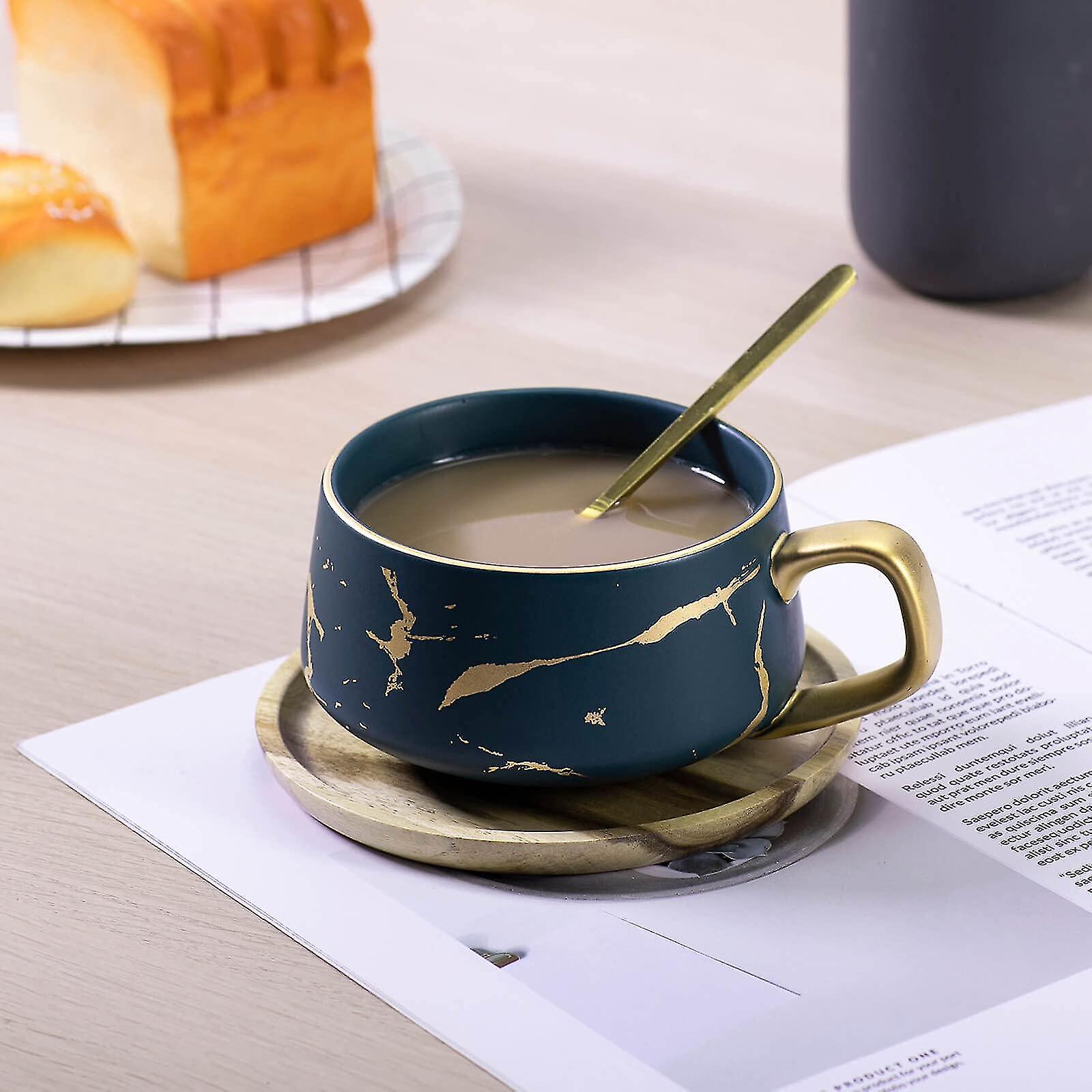 Newway Cappuccino Cups With Saucers, Porcelain Espresso Cups For Tea ...