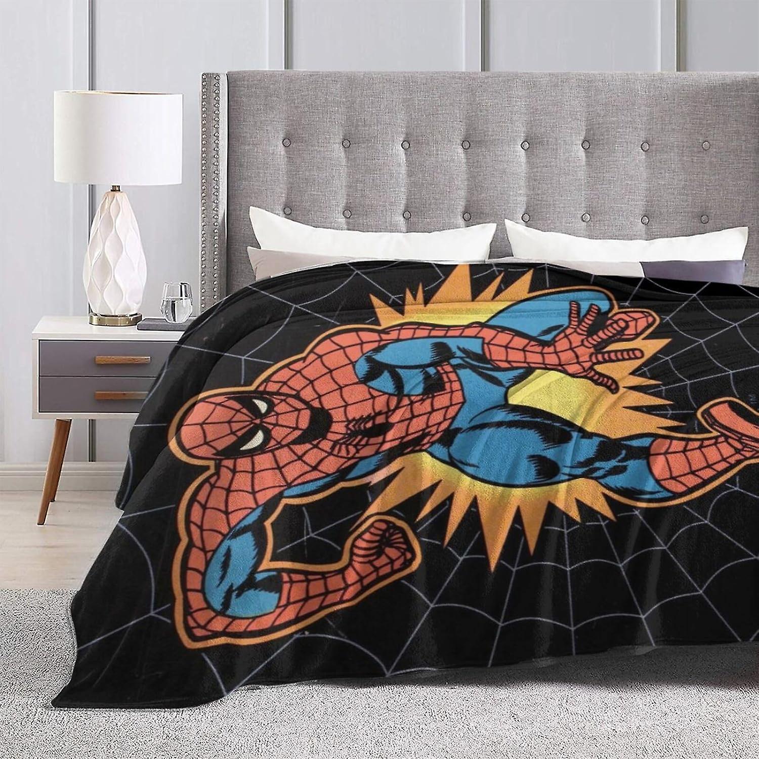 spindel tecknad man filt collage mjuk varm flanellfilt för säng soffa ...