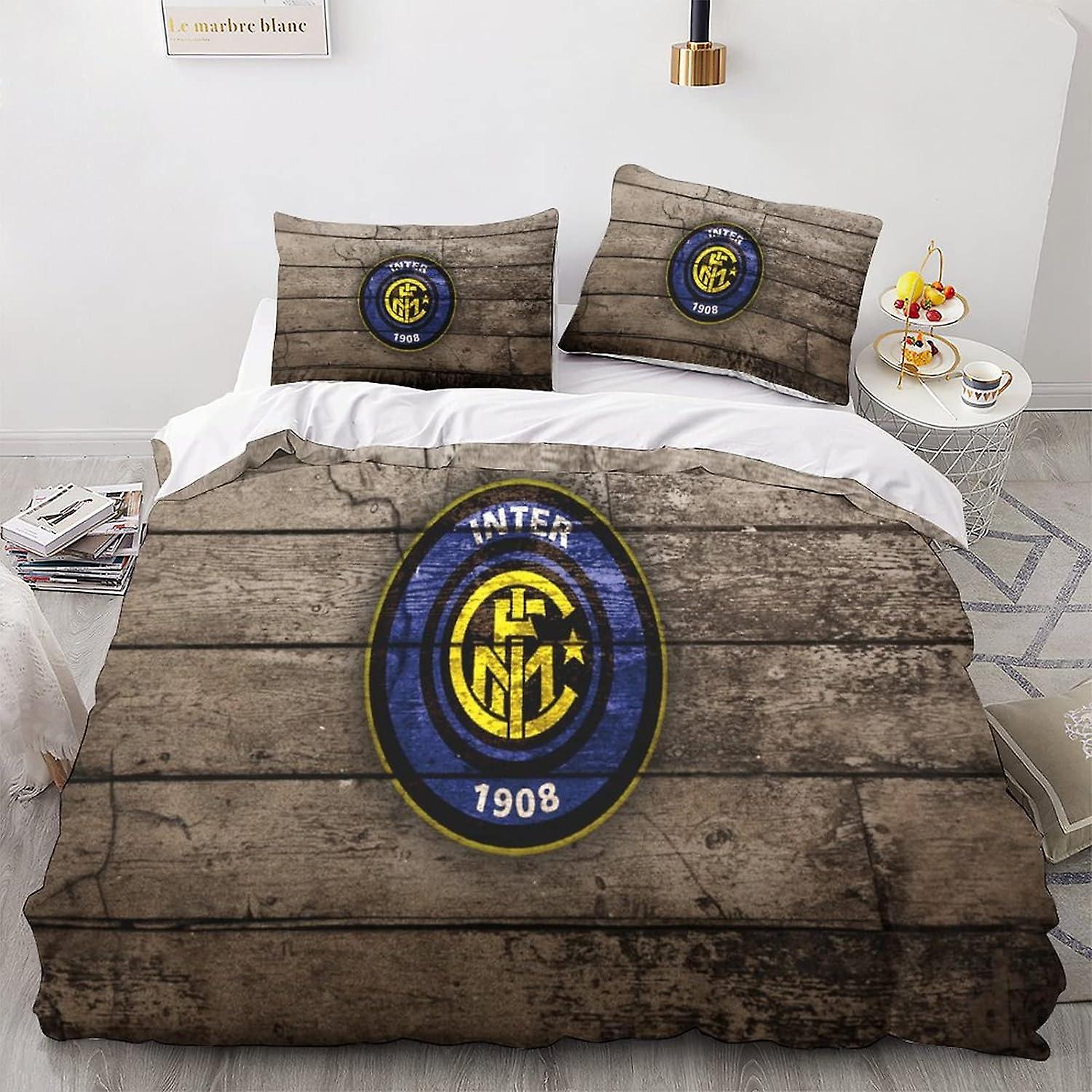 HOUKIG Inter Milan - 3D Duvet Cover, Cotton Bedding Set, Easy Care Printed Duvet Cover And ...