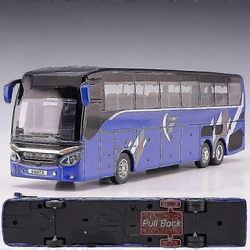 1/50 Setra Luxury Coach Bus Toy Car Diecast Miniature Model Pull Back ...