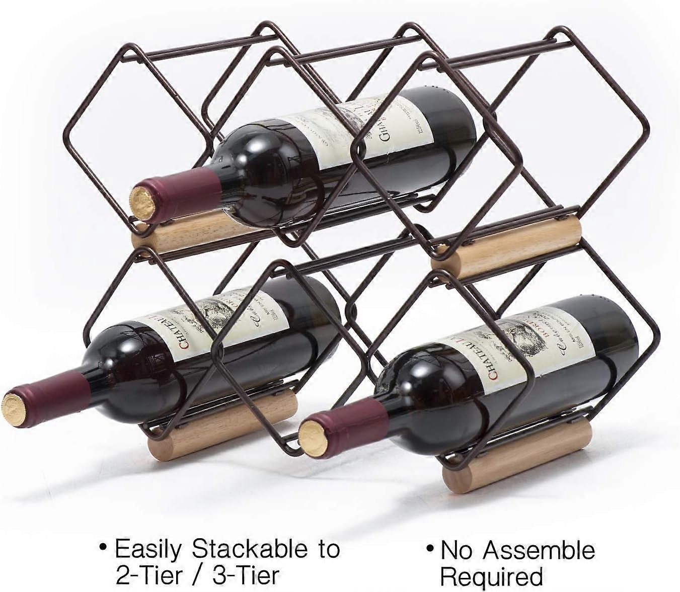 stackable wine rack, horizontal wine rack, tabletop wine rack, ready to ...