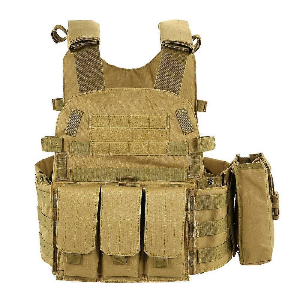 Outdoor Training Tactic Vest Body Armor Adjustable Combat Vest Molle ...