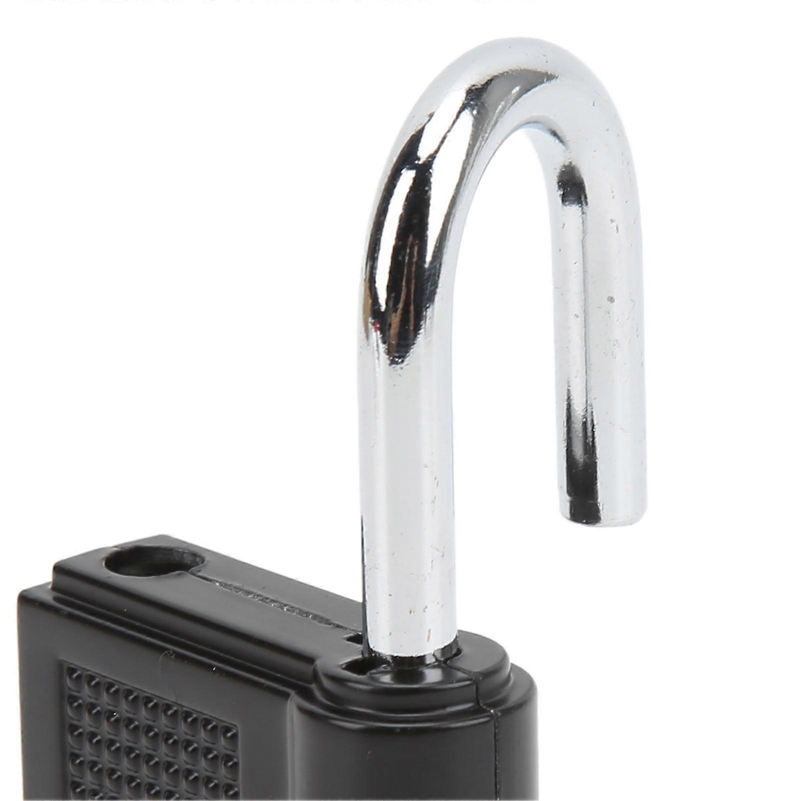 Gym Locker Door Padlock 4 Digit Combination Zinc Alloy Black Anti Theft ...