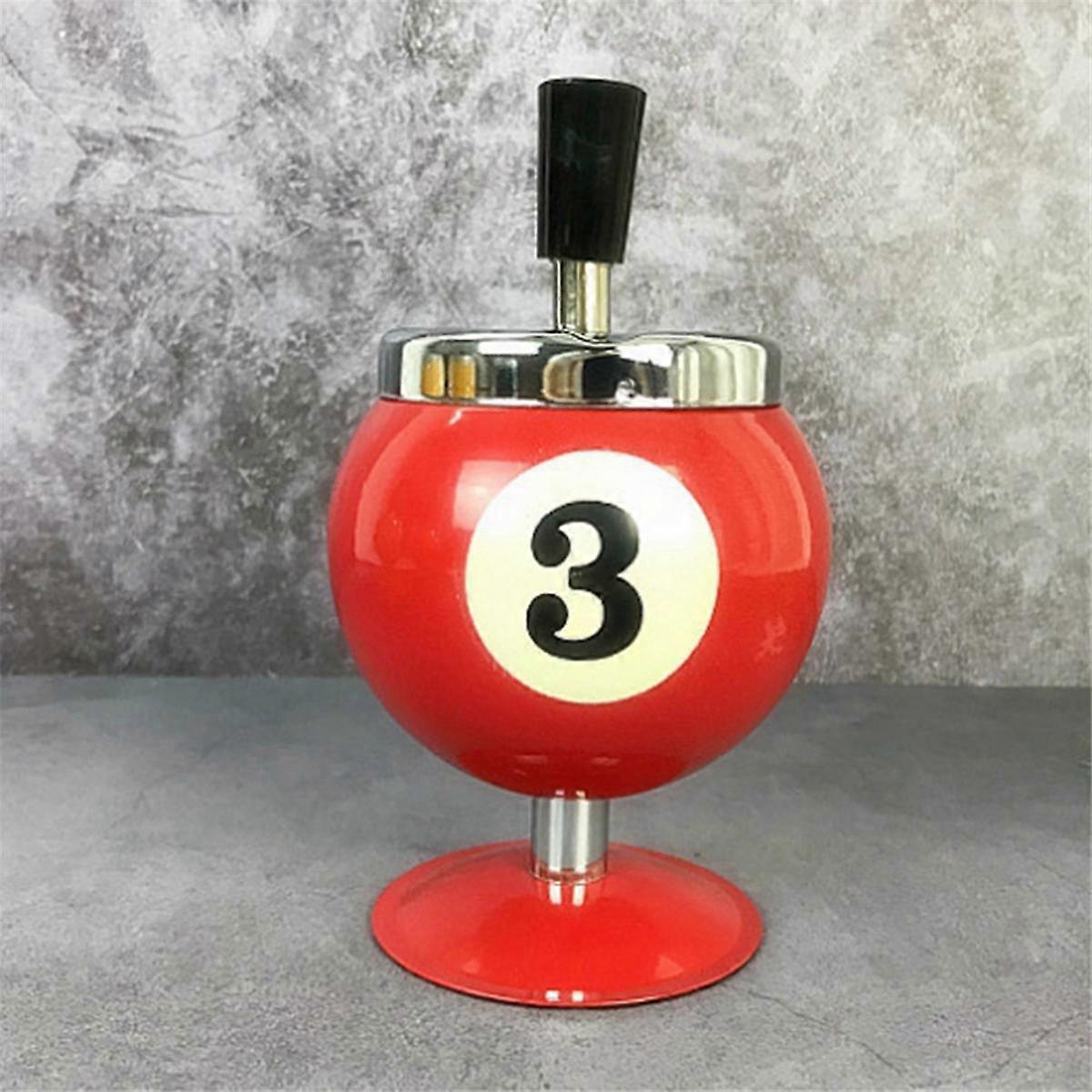 Pool Billiard Ball Design Ashtray Portable Metal Ashtray for Pool House ...