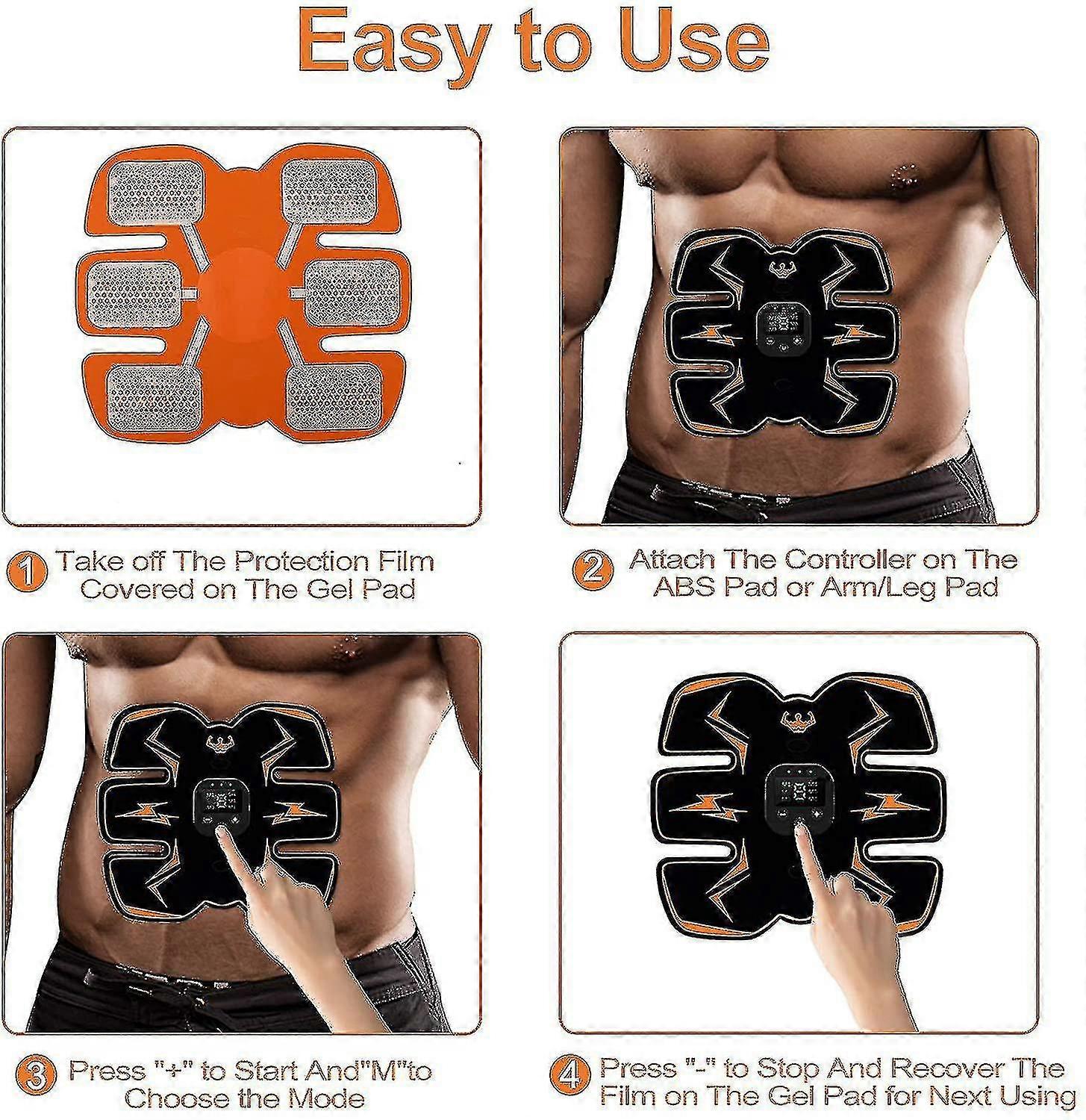 Abs Stimulator, Ab Stimulator Ems Abdominal Muscle Stimulator | Fruugo UK
