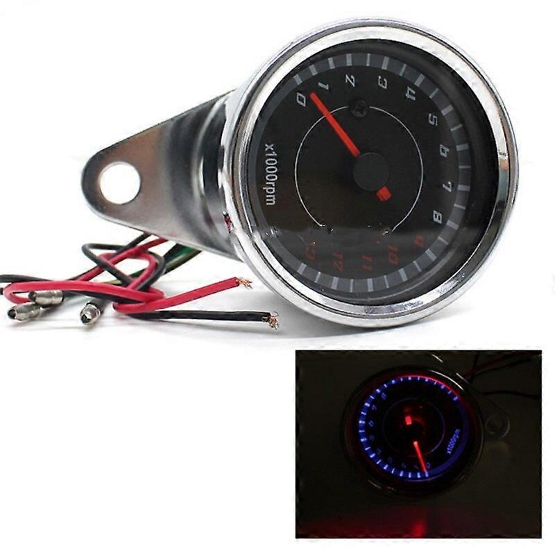 Motorcycle Tachometer Meter Led Backlight Gauge Rev Counter 12v Auto ...