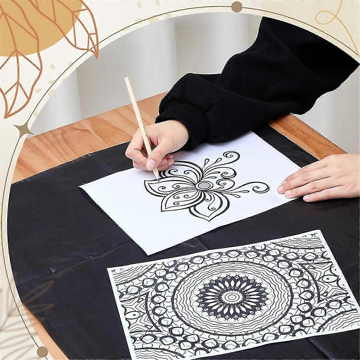5 Sheets Large Carbon Paper for Tracing 20.3 X 36 Inch Graphite ...