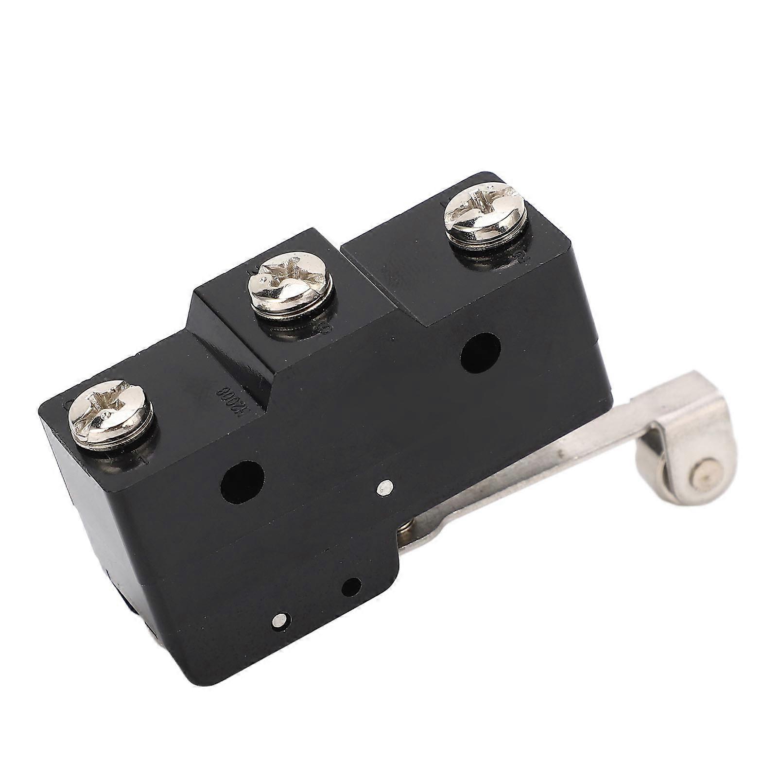 2PCS Micro Limit Switches Copper Conductor Silver Contact Hinge Roller Lever Switch NO+NC 250VAC ...