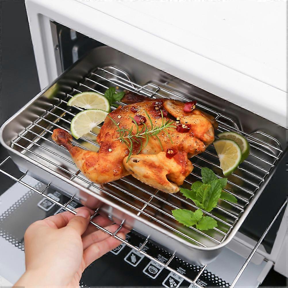 Metal Tray Cookie Sheet Rack Bbq Tray Rectangular Baking Tray Cake ...