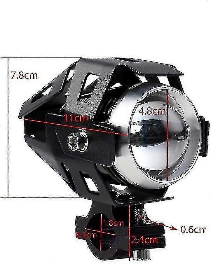 2pcs 125w Motorcycle Headlight Led Additional Lights Motorcycle Front ...